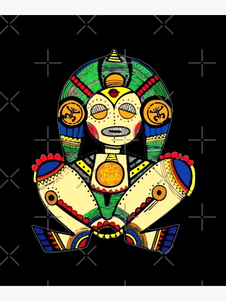 "atabey goddess coqui taino tribal" Art Print by mikoala50 | Redbubble