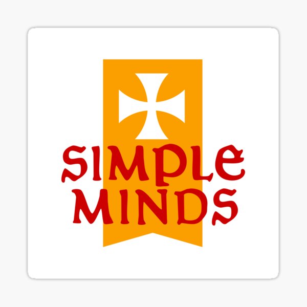 "Simple Minds" Sticker for Sale by progressor | Redbubble