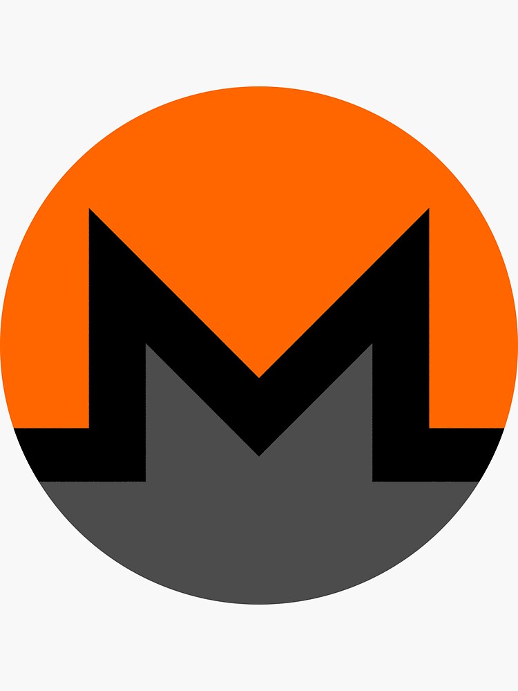 "Monero XMR Logo" Sticker by Fetishion | Redbubble