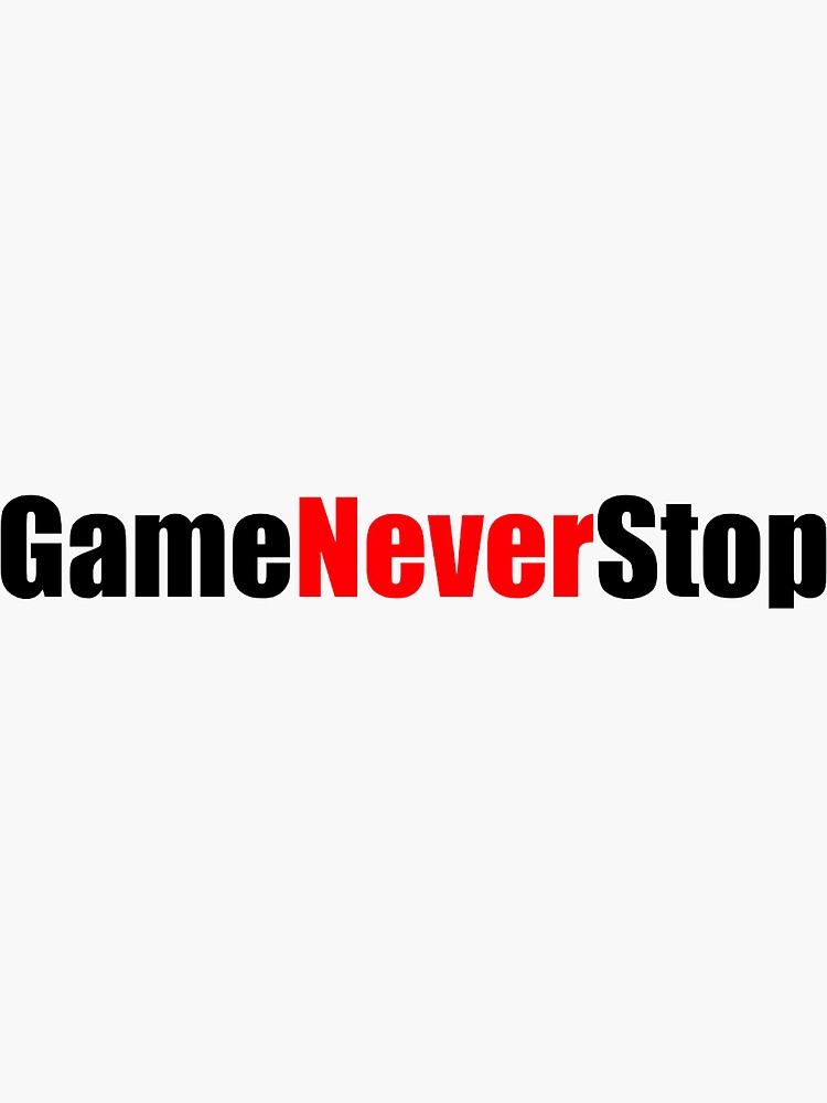 "Game Never Stop (GameStop Logo Remake)" Sticker for Sale by thisGuy123 ...