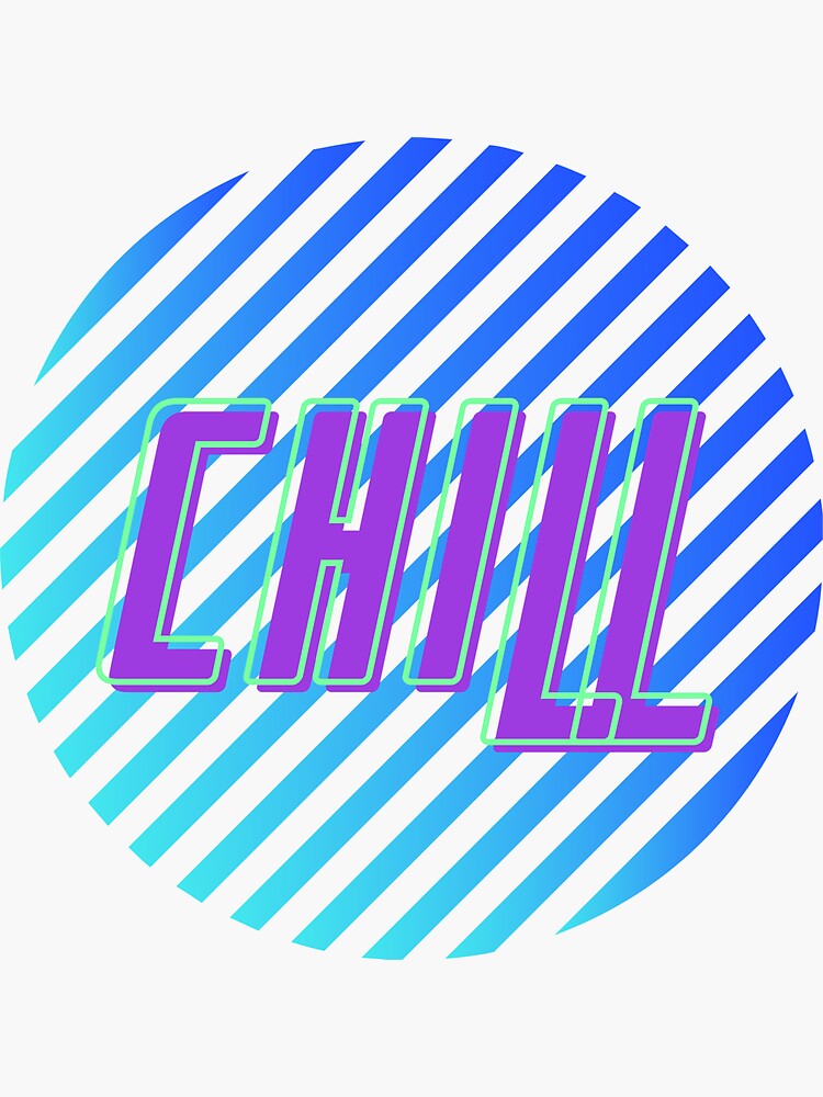"Chilling" Sticker for Sale by Superstar640 | Redbubble