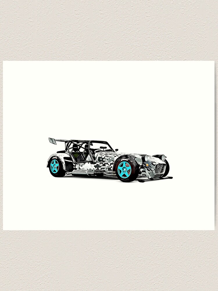 "Caterham R500 Custom Cartoon" Art Print for Sale by Auto-Prints ...