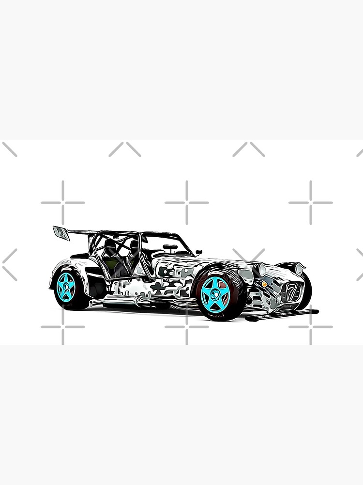 "Caterham R500 Custom Cartoon" Art Print by Auto-Prints | Redbubble