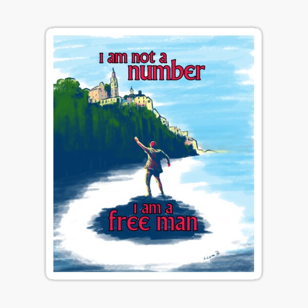 "The Prisoner - I am Not a Number" Sticker for Sale by adam-bullock ...