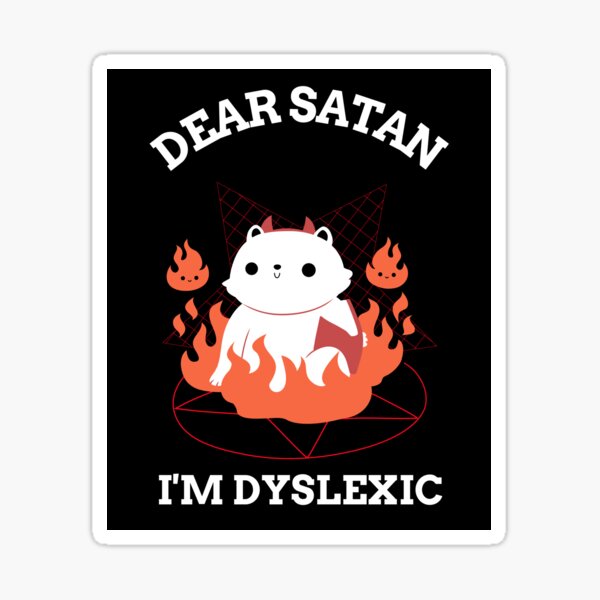 "Dear Santa I Have Dyslexia" Sticker for Sale by OldCamp | Redbubble