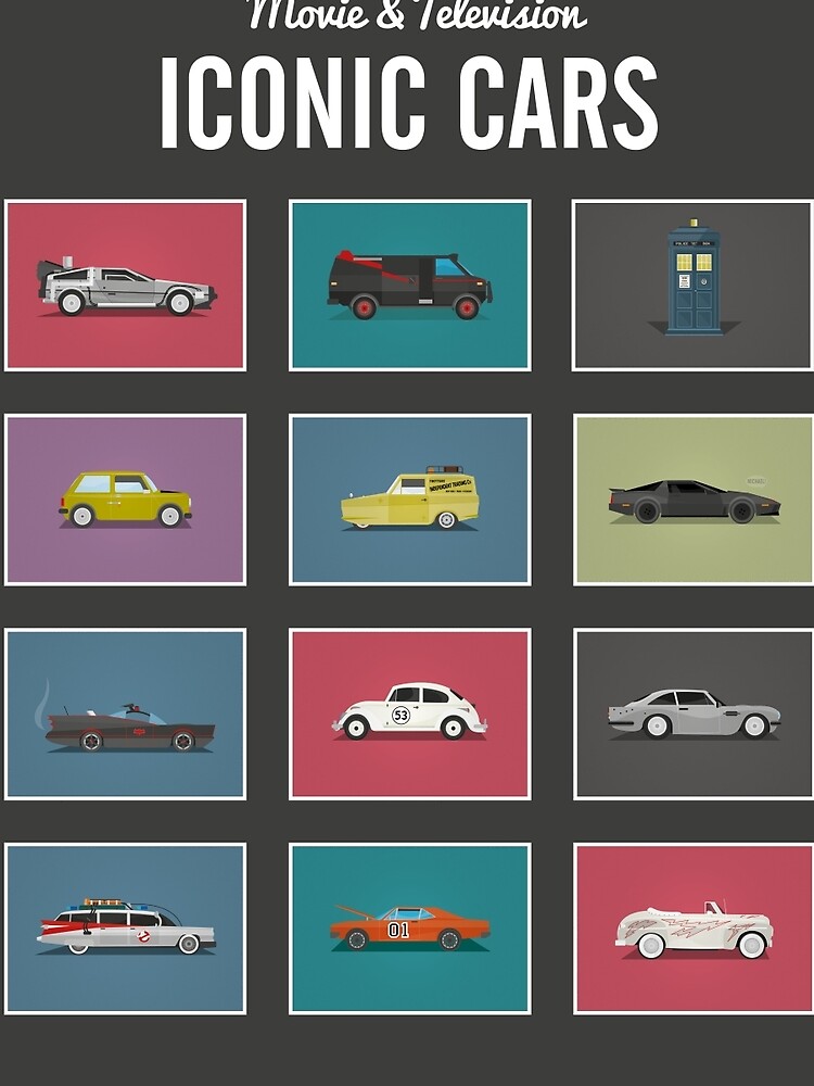 "Iconic Cars - Collection" T-shirt for Sale by davidwildish | Redbubble ...