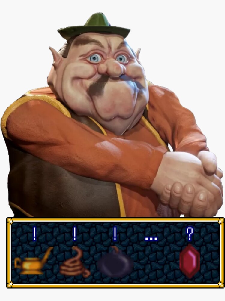 "Morshu meme" Sticker for Sale by ApplePieCrafts | Redbubble