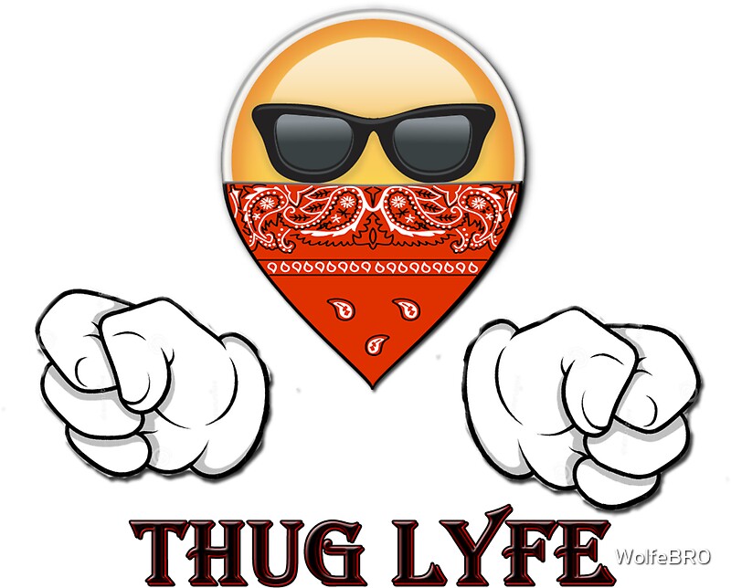 "Thug Lyfe Emoji" Stickers by WolfeBR0 | Redbubble