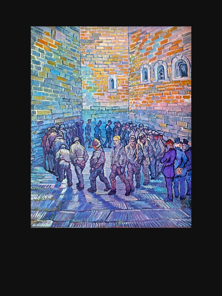 "'Prisoners Walking The Round' by Vincent Van Gogh (Reproduction)" T ...