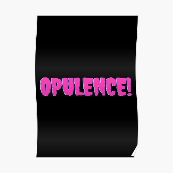 "Opulence Spooky Horror Font Block Letters " Poster for Sale by ...