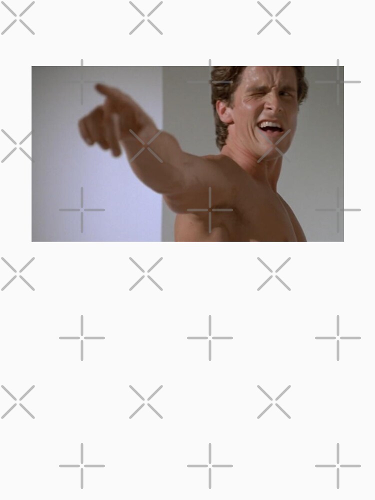"Patrick Bateman Pointing - American Psycho" T-shirt for Sale by ...
