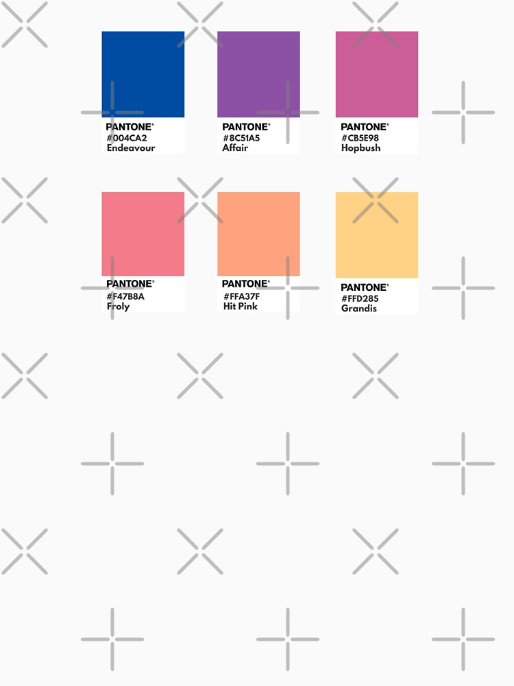 "sunset tones palette pantone color swatch" T-shirt for Sale by ...