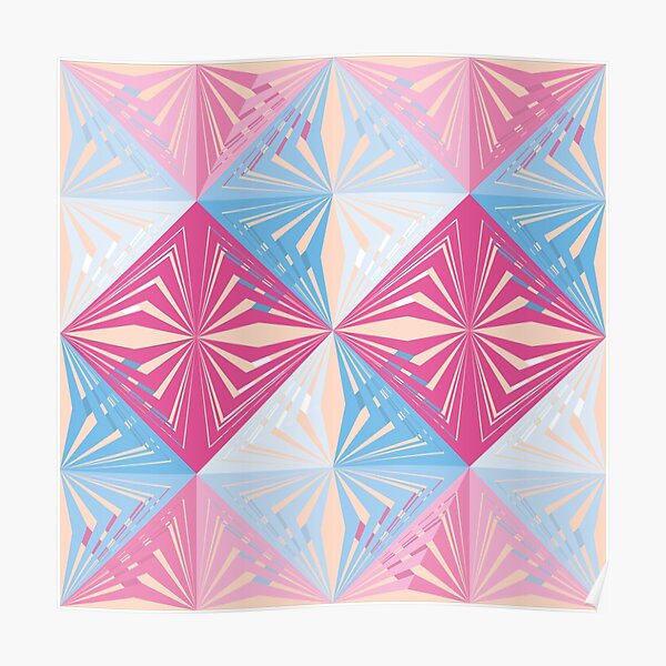 "See Through Tiles Pastel Version" Poster for Sale by henri-ko | Redbubble