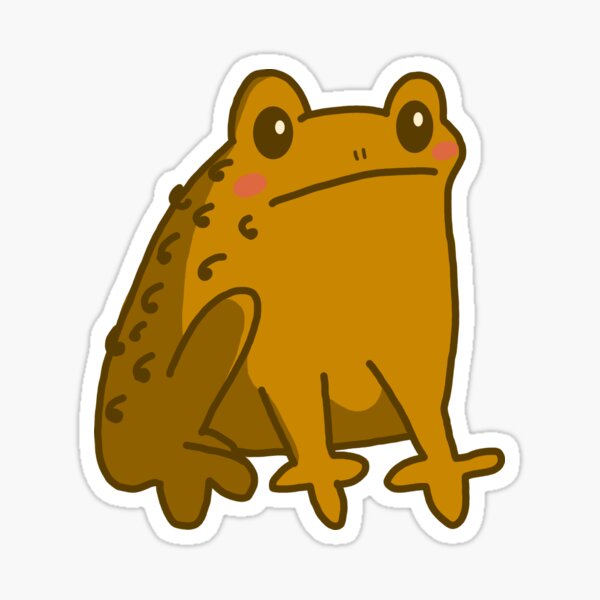 "Sad Frog Froggo / Toad" Sticker by emmysdoodles | Redbubble
