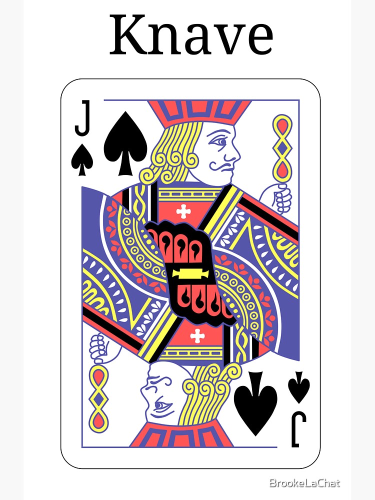 "Knave - Jack of Spades playing card." Sticker for Sale by BrookeLaChat ...