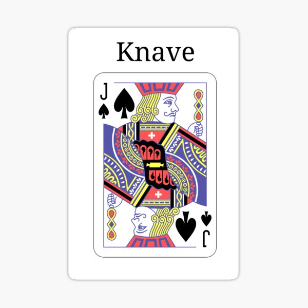"Knave - Jack of Spades playing card." Sticker for Sale by BrookeLaChat ...