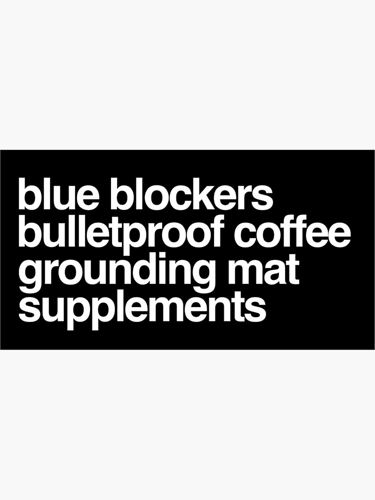 "Biohacker Checklist" Sticker by smart-tees-co | Redbubble