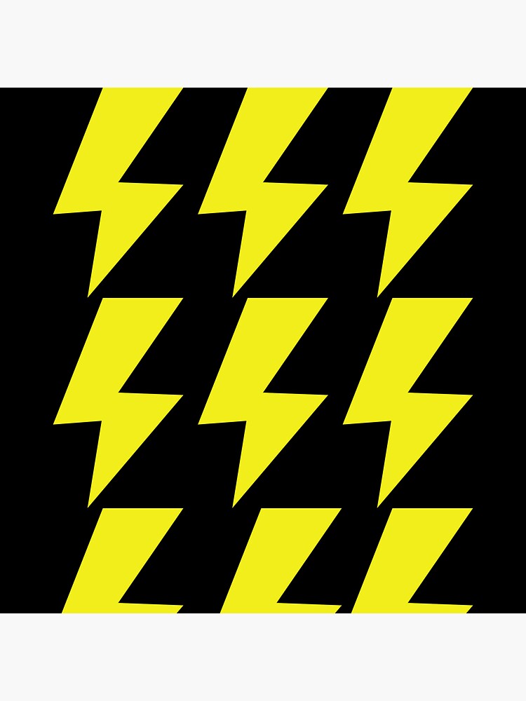 "Yellow Lightning" Sticker by dino8 | Redbubble