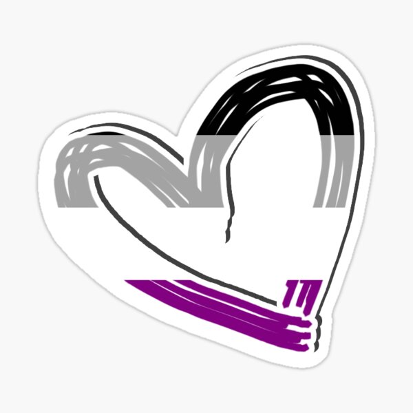 "heart (ace flag)" Sticker for Sale by ValeChii | Redbubble