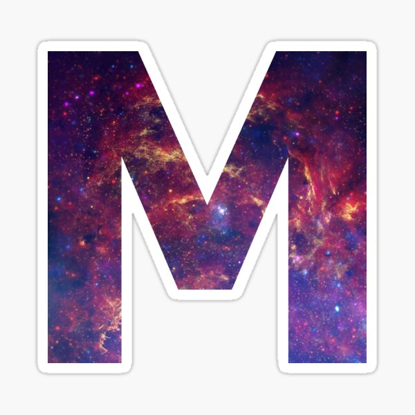 "M" Sticker by Benjamin8518 | Redbubble