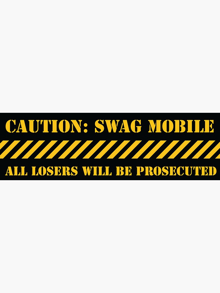 "Swag Mobile Bumper sticker 2.0" Sticker by jareitan8 | Redbubble