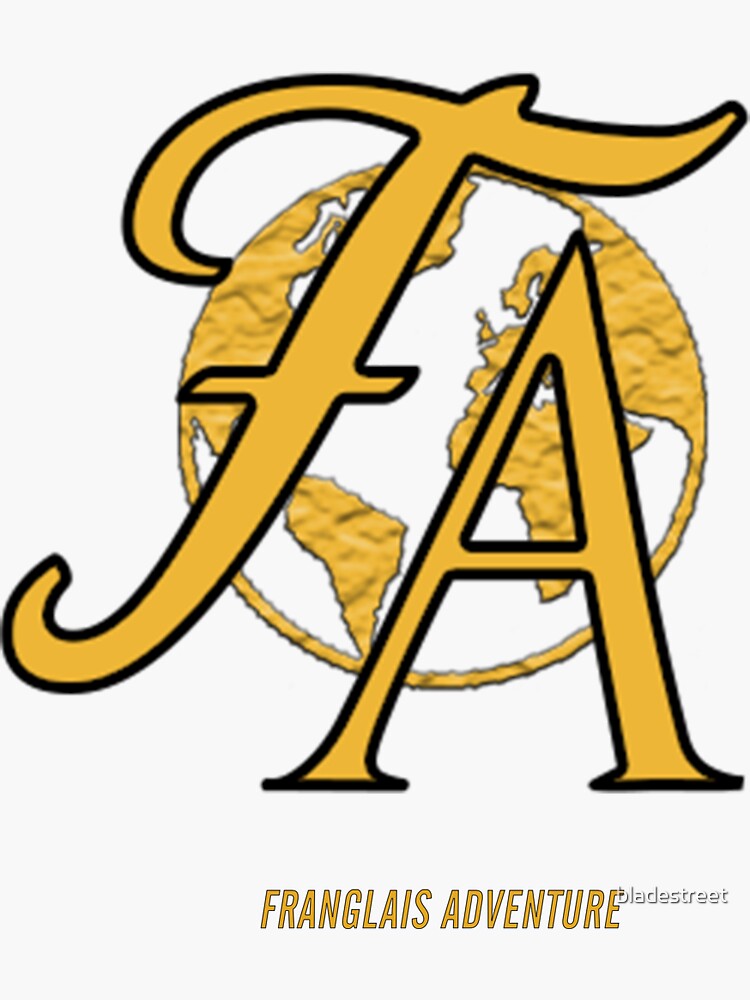 "Franglais Adventure Logo" Sticker for Sale by bladestreet | Redbubble