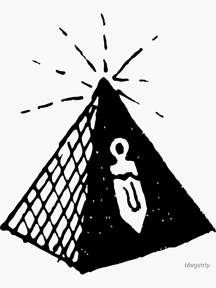 "Sword Pyramid" Sticker by Megatrip | Redbubble
