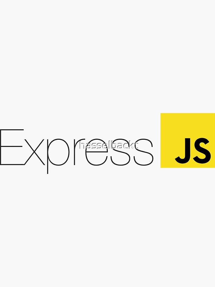 "Express JS" Sticker by hasselbackt | Redbubble