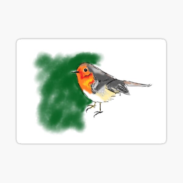 "Robin" Sticker for Sale by louisegardner4 | Redbubble