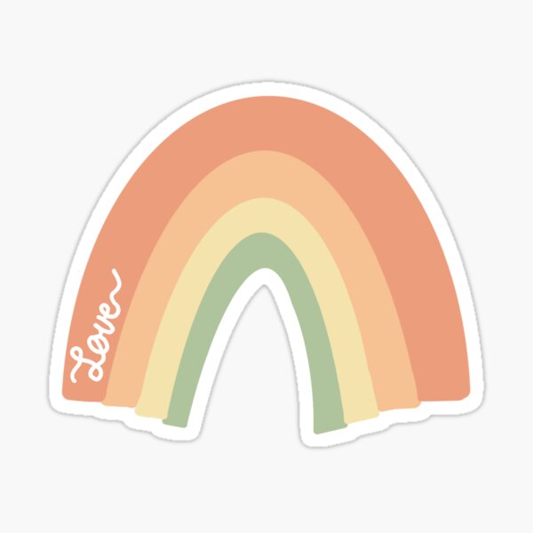 "Aesthetic Rainbow " Sticker by Salmas-Stickers | Redbubble