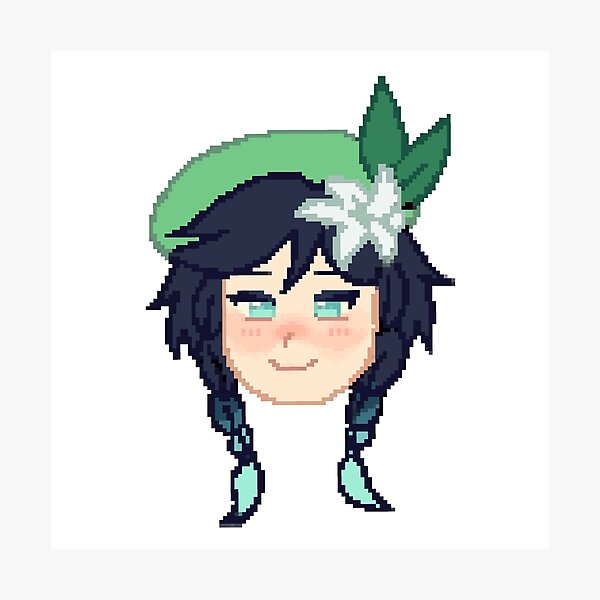 "Pixel Art Venti Genshin Impact" Fotodruck von jumbowlshrimp | Redbubble