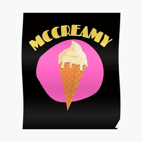 "Mccreamy Youtuber Funny Gamer" Poster for Sale by Beluved | Redbubble