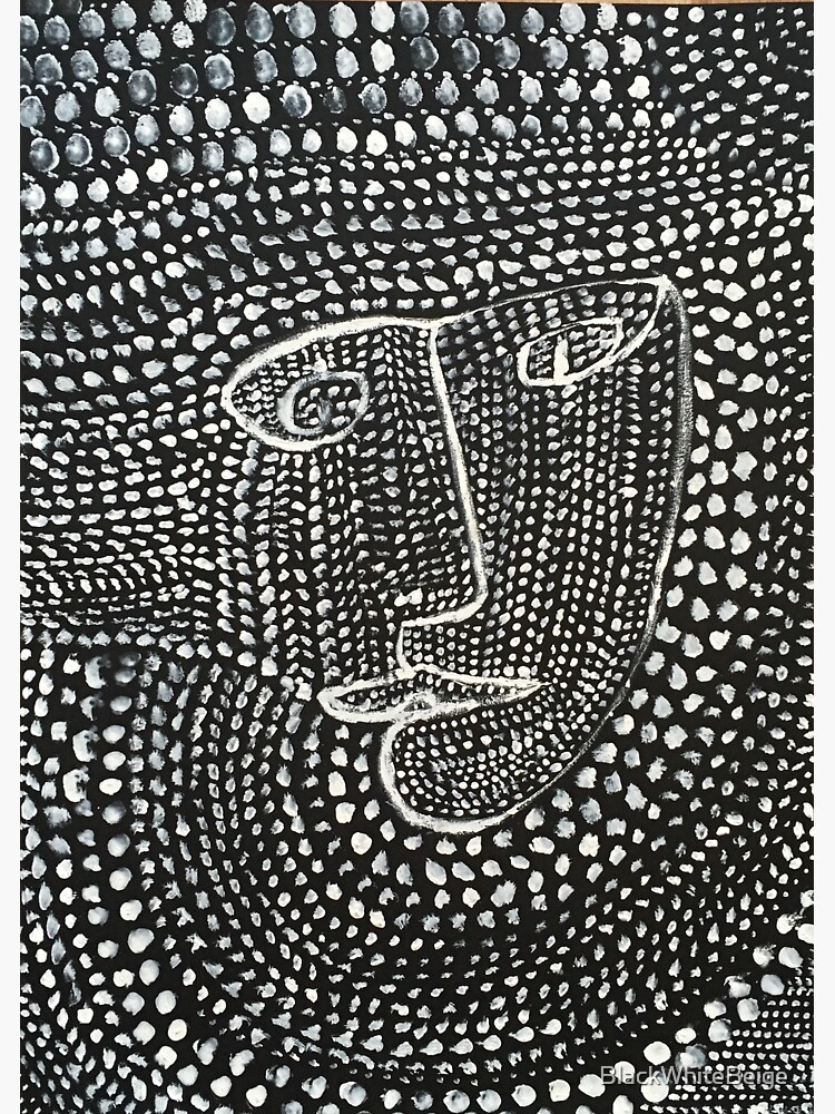 "Dotted artwork one line portrait, One line drawing, Dots art drawing ...
