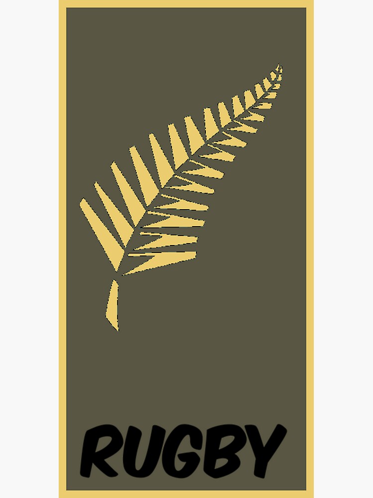 "Rugby all blacks vintage classic" Sticker for Sale by SportsHockey ...