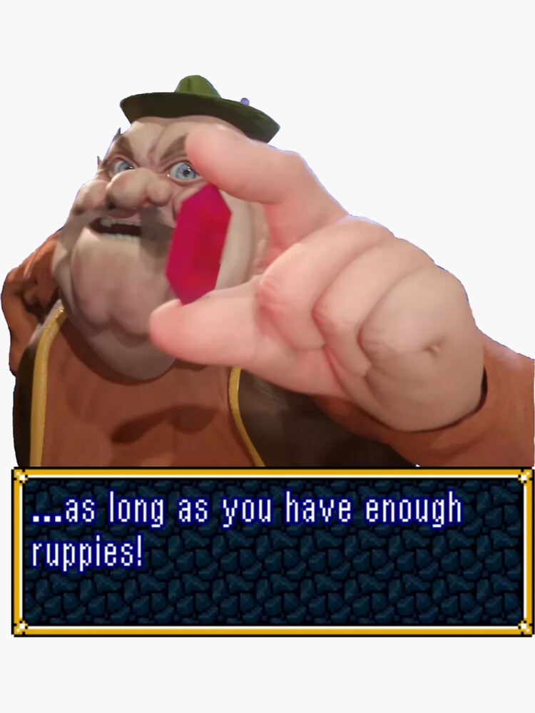 "Morshu rtx meme" Sticker for Sale by ApplePieCrafts | Redbubble