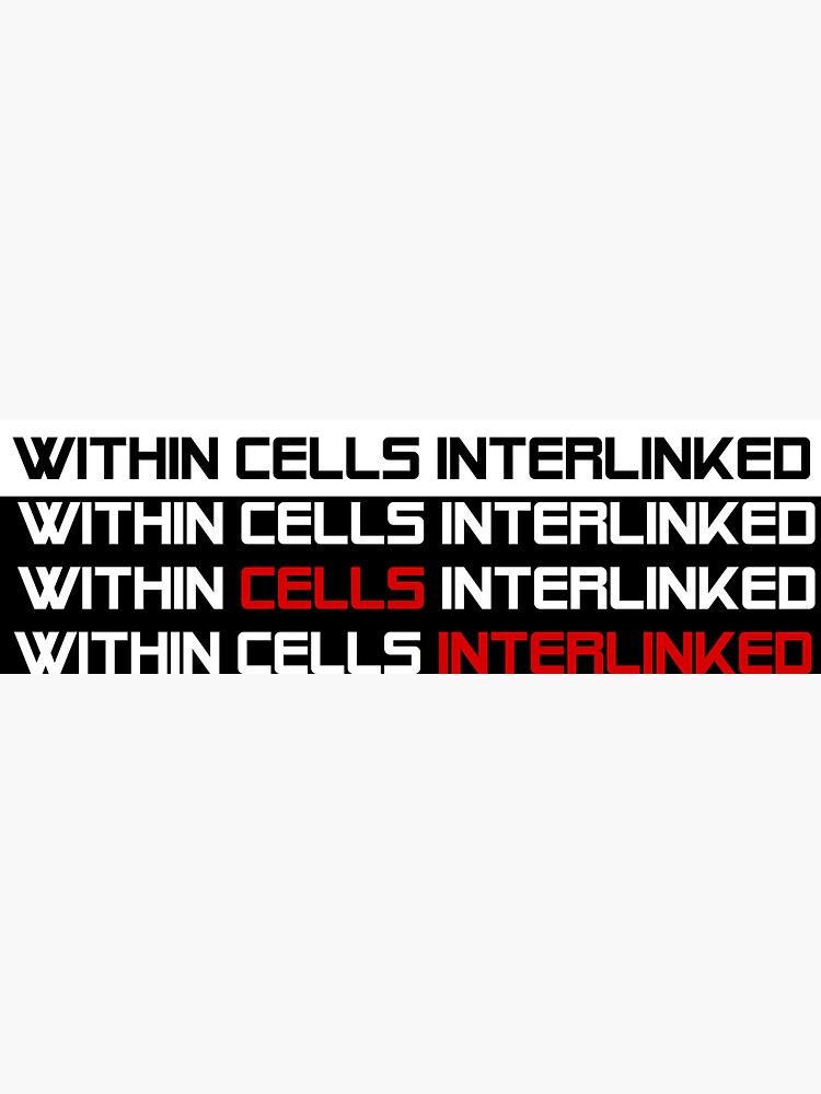 "Cells interlinked" Sticker for Sale by ttias | Redbubble