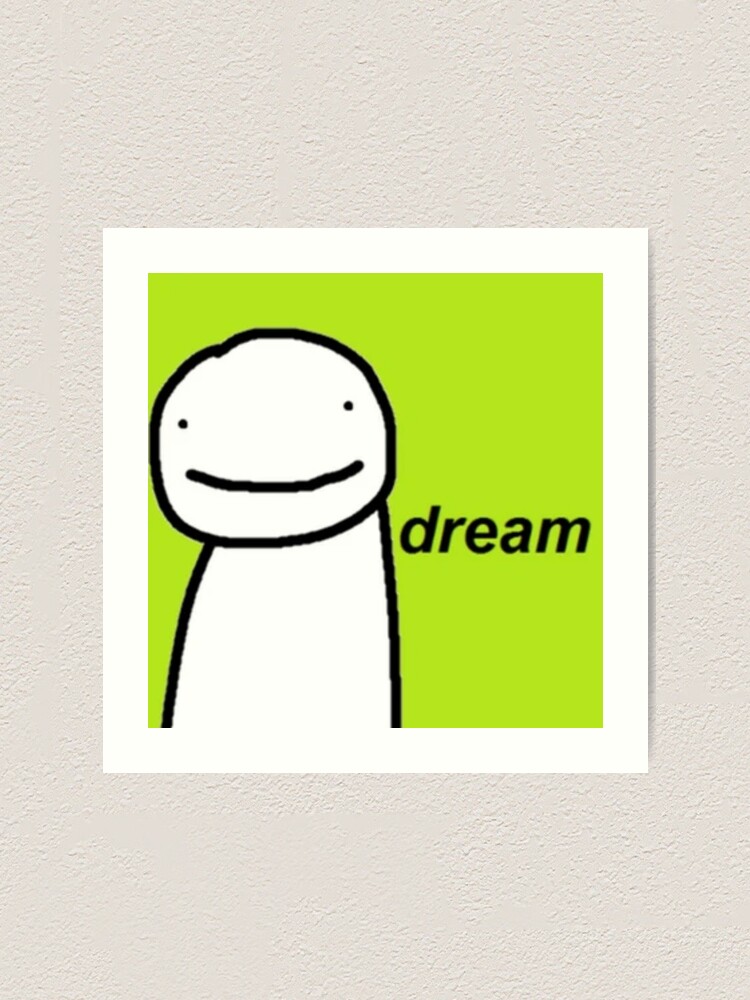 "Dream Minecraft YouTuber" Art Print for Sale by hugoff321 | Redbubble