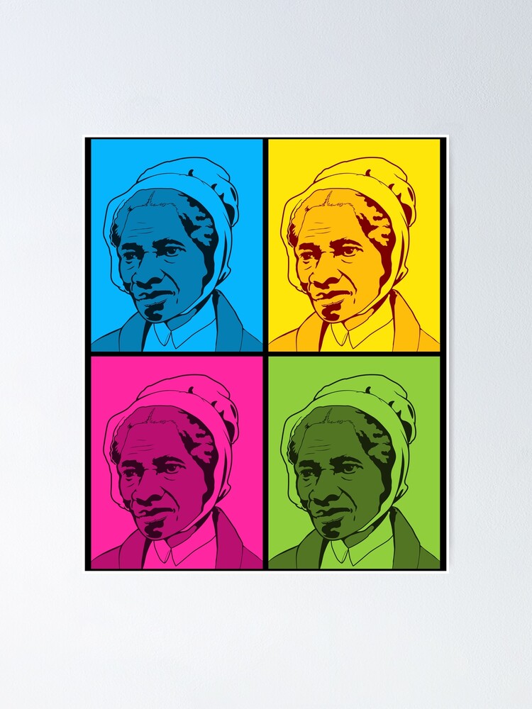 "Black History Month Pop Art Portrait Sojourner Truth graphic" Poster ...