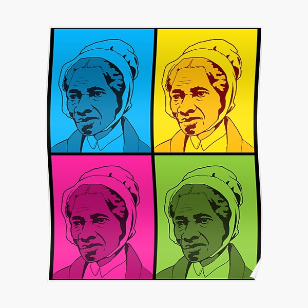 "Black History Month Pop Art Portrait Sojourner Truth graphic" Poster ...
