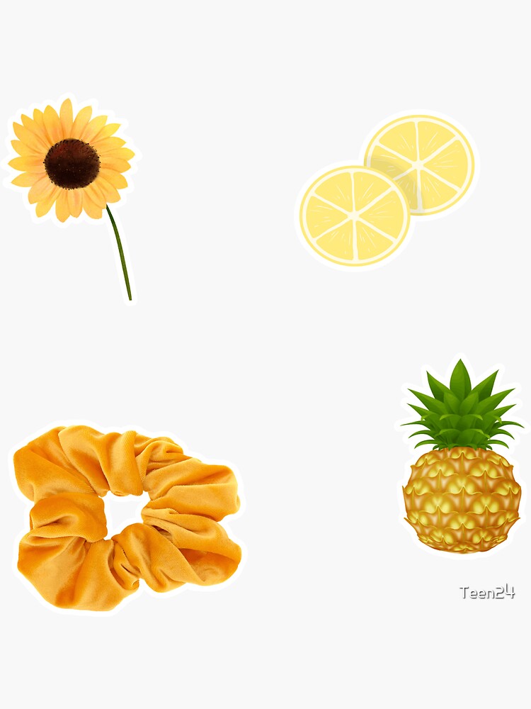 "Yellow Sticker Pack" Sticker for Sale by Teen24 | Redbubble