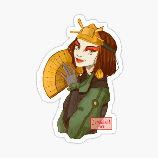 "Kyoshi warrior Suki" Sticker for Sale by Camisala01-art | Redbubble