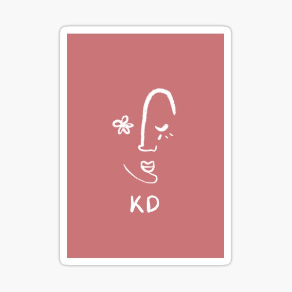 "KD Abstract Face" Sticker for Sale by laurenj06 | Redbubble