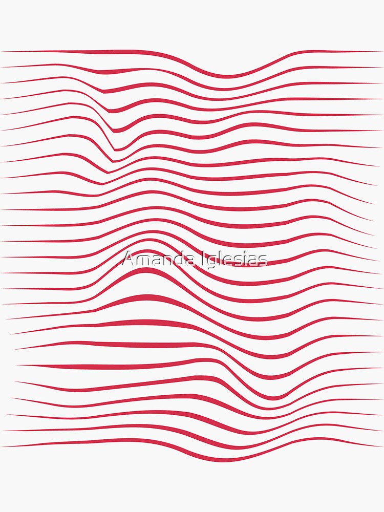 "Wavy" Sticker by strangecity | Redbubble