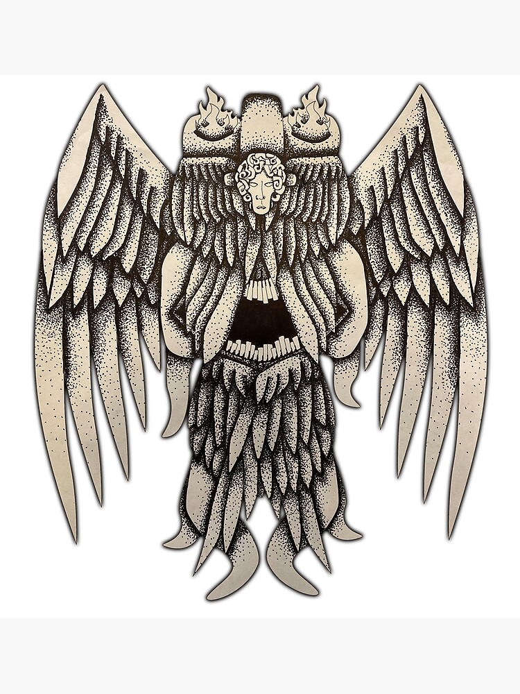 "Eldritch Angel-Seraphim" Poster by LiveOakWorkshop | Redbubble