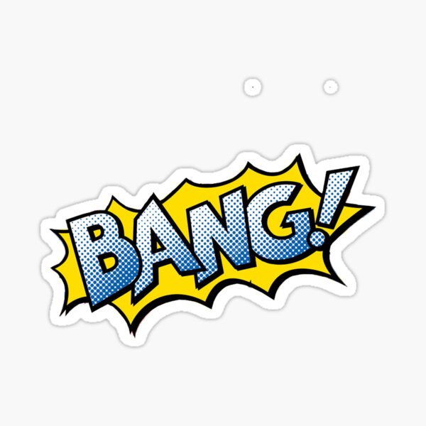 "BANG! COMIC TSHIRT - GAMER CARTOON" Sticker for Sale by JMPrint ...
