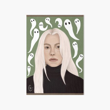 "Phoebe Bridgers Ghost Design - With Border" Art Board Print by ...