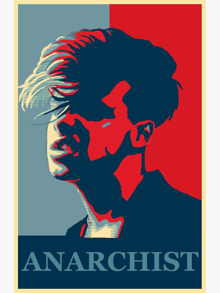 "Anarchist " Sticker for Sale by Leeningintoart | Redbubble