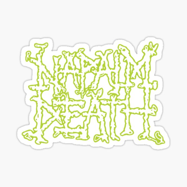 "Napalm Death original classic logo in lime green" Sticker for Sale by ...