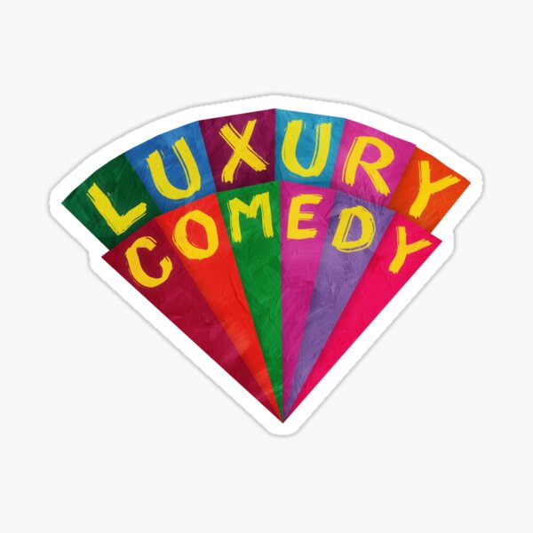 "LUXURY COMEDY" Sticker for Sale by LawlsMcPasta | Redbubble