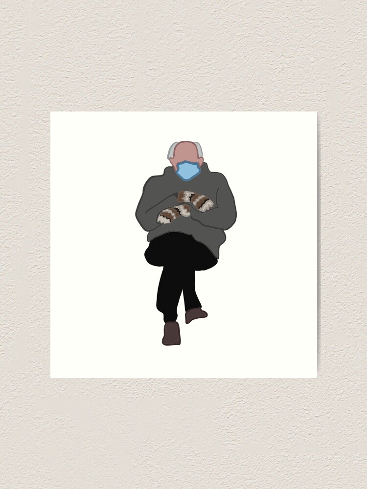 "bernie sanders mitten Meme" Art Print by 2d-cherubim | Redbubble